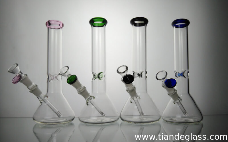 Bong Bubbler Water Bong Glass Bongs Head Shop Beaker Base 10 Inches