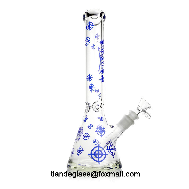 COOL BONGS Thick Glass With Killadelph Labels 12 Inch 5mm Thick Beaker ...